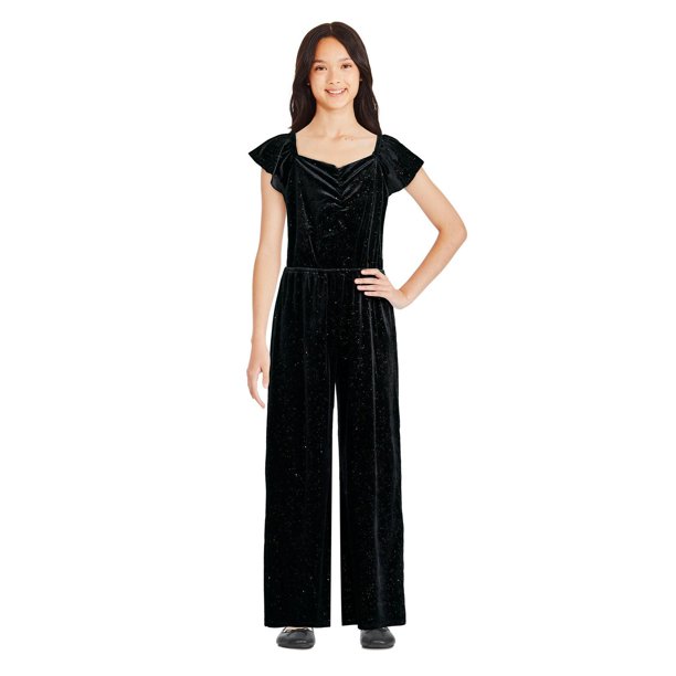 Justice Girls' Velour Jumpsuit - Walmart.ca