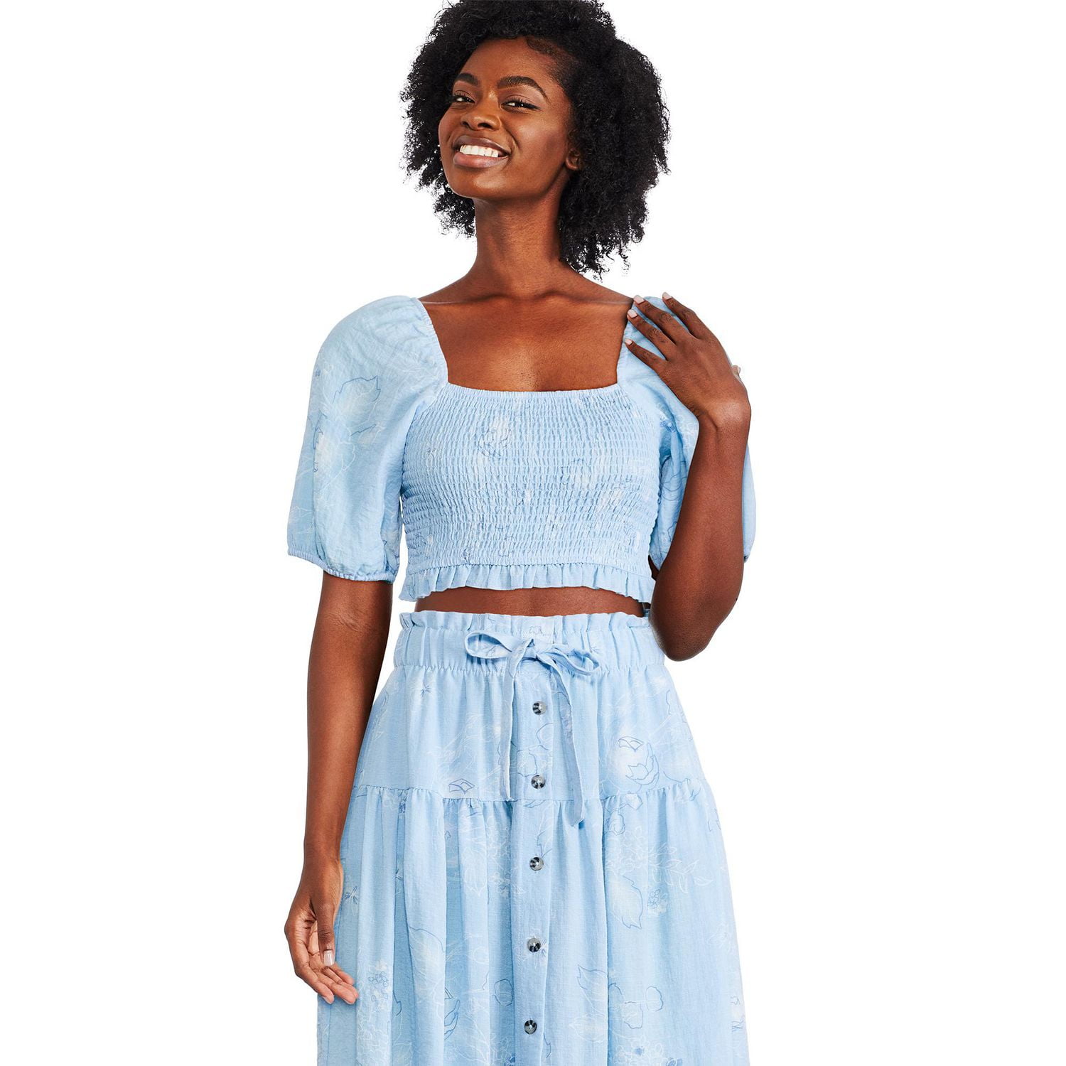 Click here for George Womens Smocked Bodice Top Xl prices