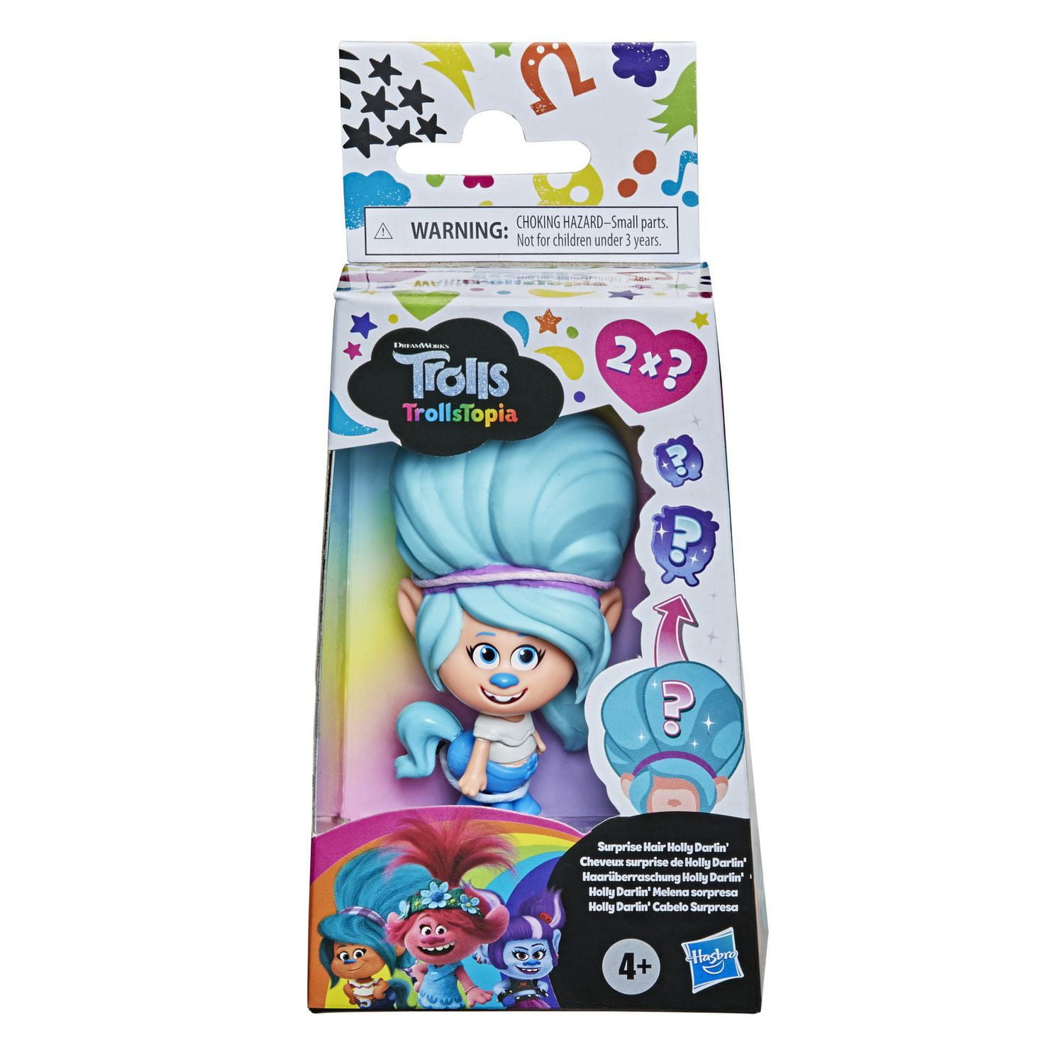 DreamWorks TrollsTopia Surprise Hair Holly Darlin' Collectible Toy ...