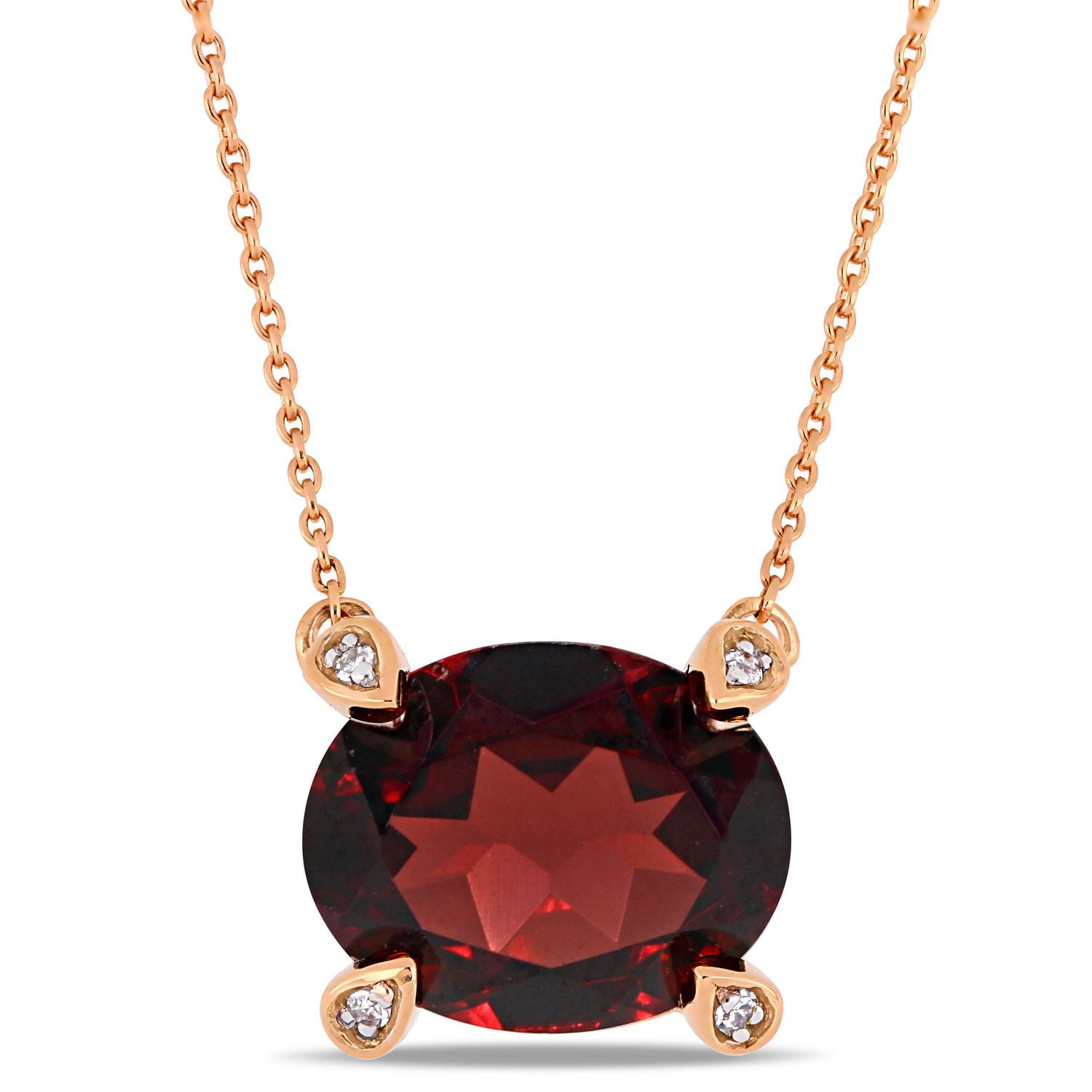Click here for Tangelo 3 Carat T. G.W. Garnet And Diamond-Accent... prices