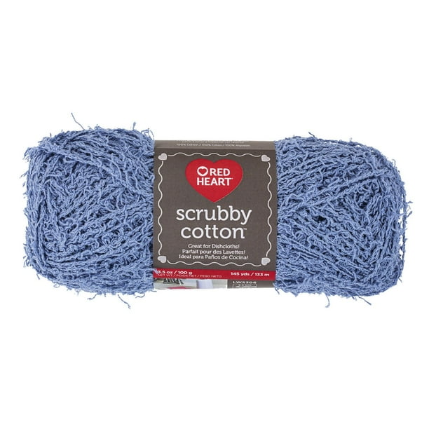 Red Heart® Scrubby Cotton™ Yarn, Cotton #4 Medium, 3.5oz/100g, 145 ...