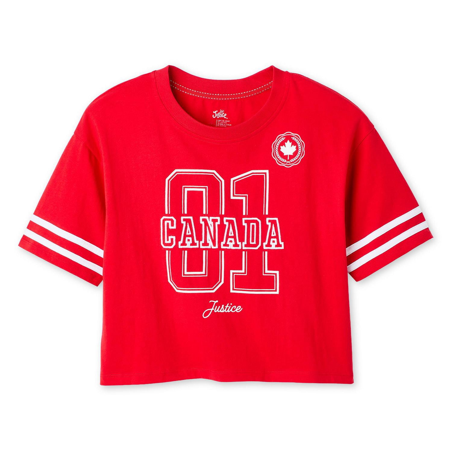 Click here for Justice Girls Football Canada T-Shirt S prices