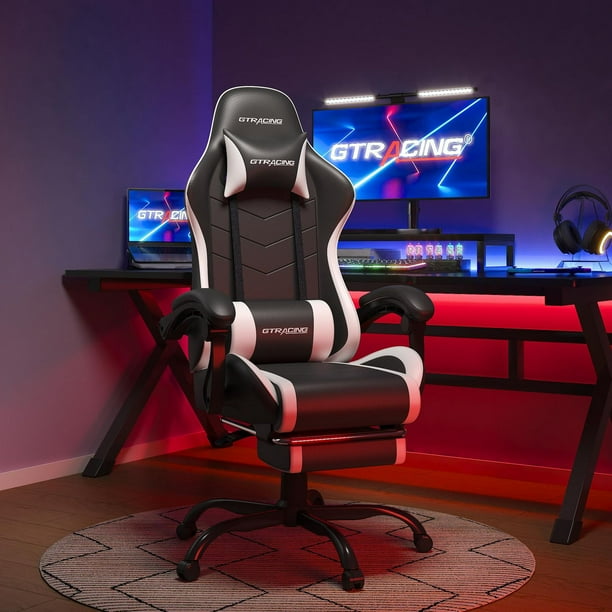 GTRACING GTWD-200 Ergonomic Gaming Chair with Adjustable Pillows and Footrest - Walmart.ca