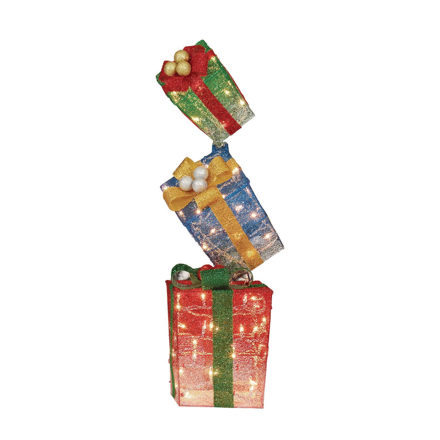 Holiday time Stacking Gift Box Sculpture | Walmart Canada