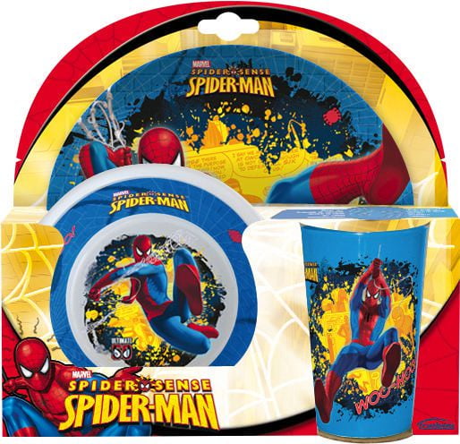 Home Presence 3-Piece Marvel Spiderman Dinnerware Set | Walmart Canada