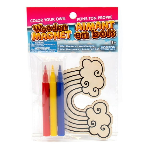 Color Your Own Wooden Rainbow Magnet by Horizon Group USA - Walmart.ca