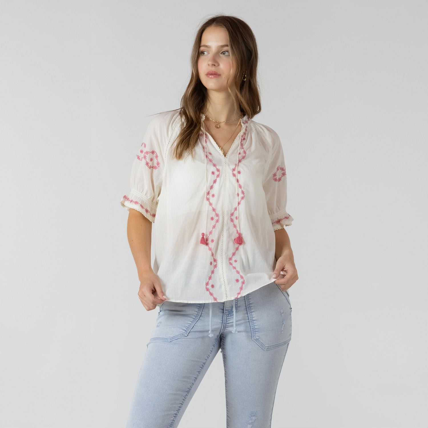 Click here for Devoted  Button Front Blouse  Sizes Xs-Xl M prices