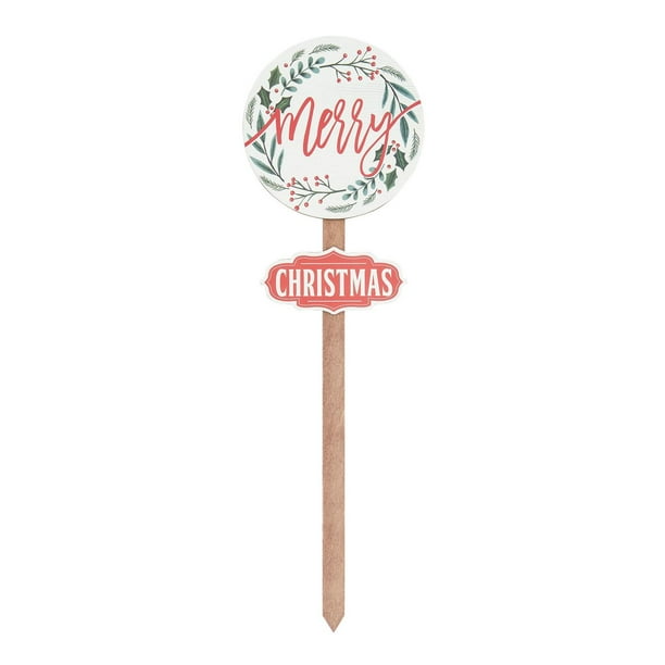 Holiday Time Merry Christmas Staked Sign - Walmart.ca