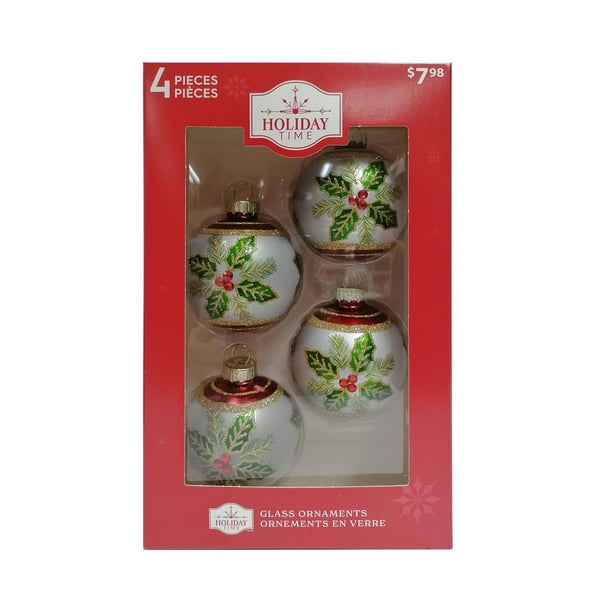 HOLIDAY TIME VILGE FLOWER GLS ORN, Size:5.7*9.25inches - Walmart.ca