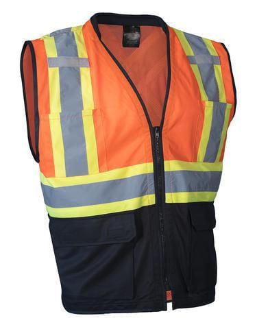 Click here for Forcefield Mens Safety Vest With Zipper Front 2xl-... prices