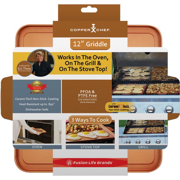 Copper Chef 12" Griddle with Stainless Steel Induction Plate - Walmart.ca