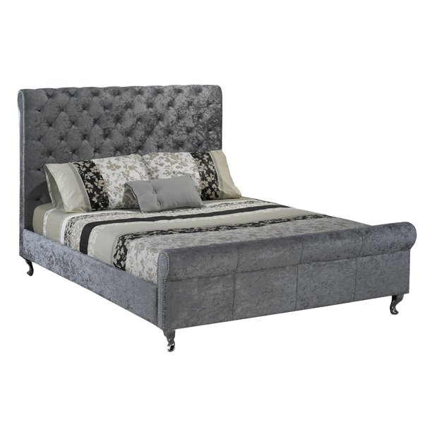 Isabel Full Platform Bed, Silver - Walmart.ca