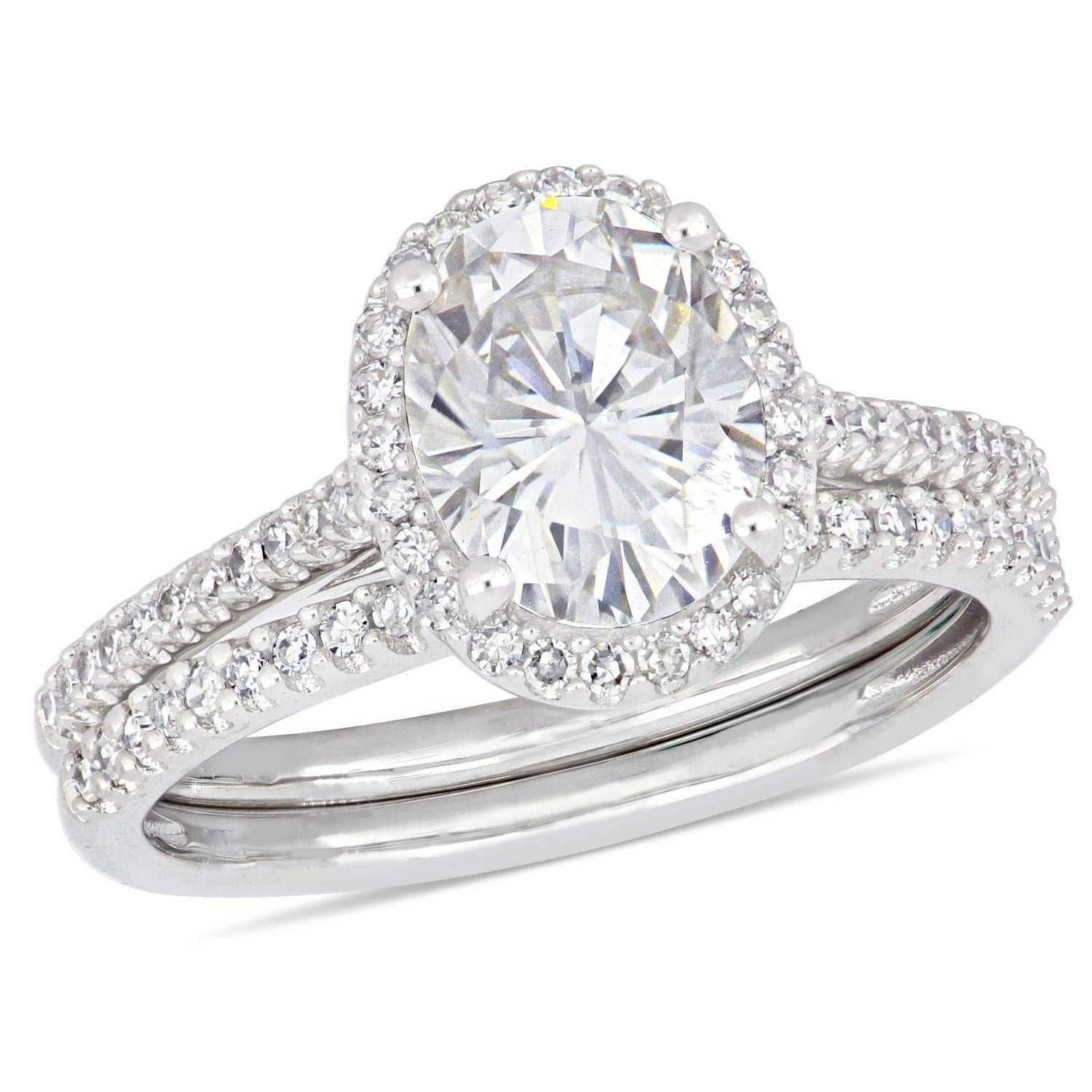 Click here for Miabella 2 Carat T. G.W. Moissanite And 1/3 Carat... prices