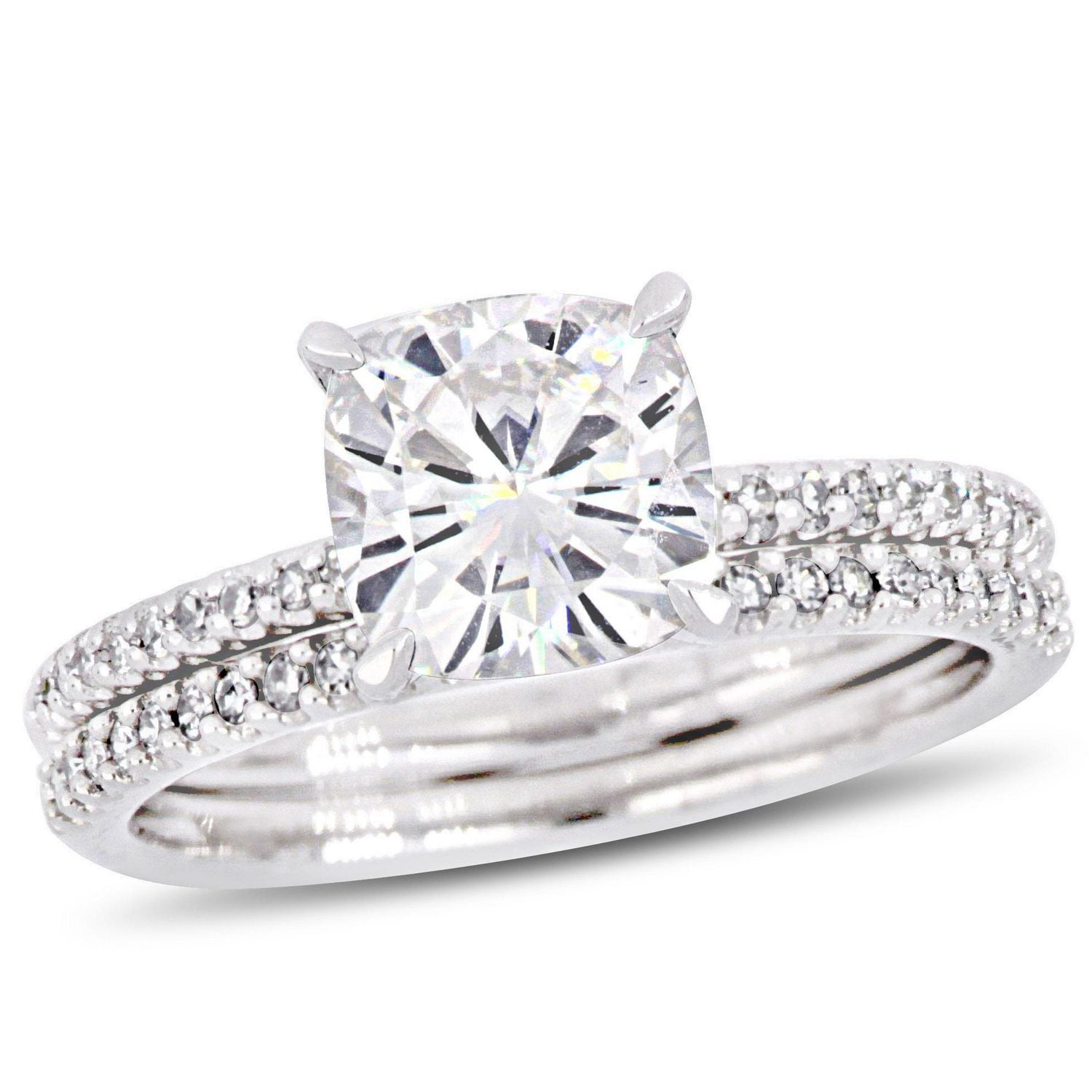 Click here for Miabella 2 Carat T. G.W. Moissanite And 1/4 Carat... prices