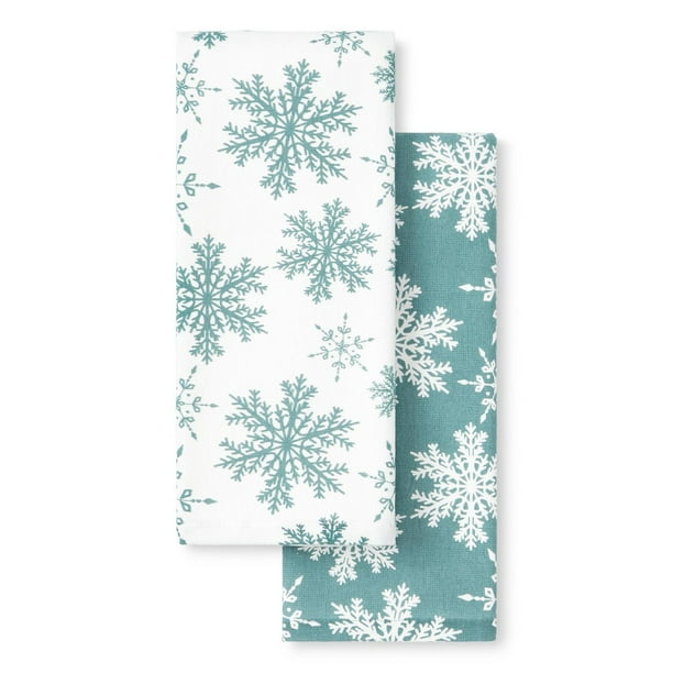 Holiday Time Kitchen Towel Set, Festive design, 100% cotton - Walmart.ca