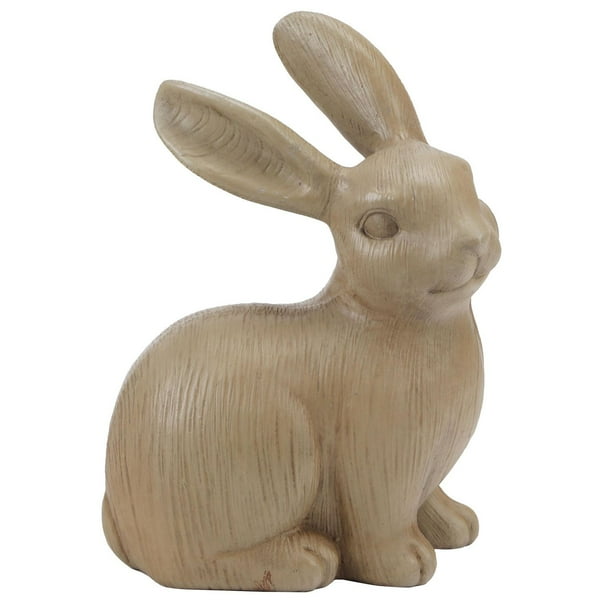 Better Homes & Gardens Bunny Statue, 7.5in L x 5in W x 10.75in H Brown ...
