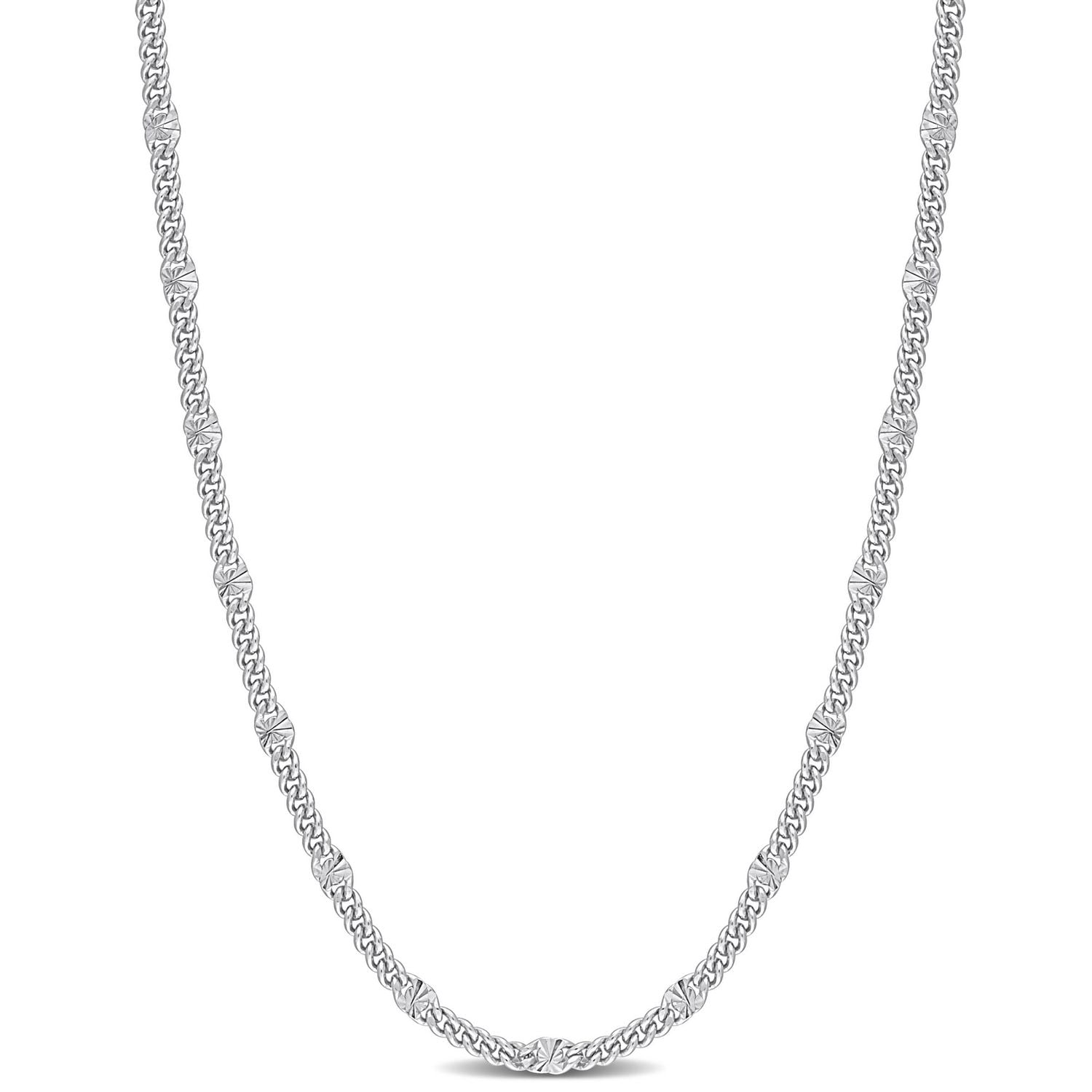 Click here for Miabella Sterling Silver Curb Link Necklace 20 prices