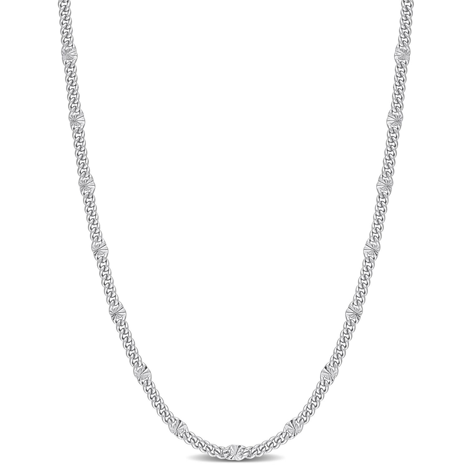 Click here for Miabella Sterling Silver Curb Link Necklace 18 prices