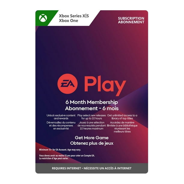 EA Play 6 Month Subscription - Xbox Series X|S and Xbox One [Digital ...