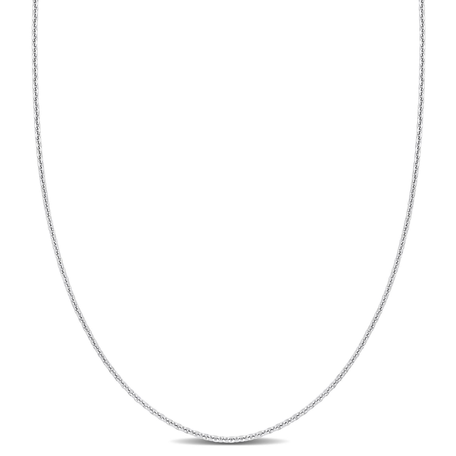 Click here for Miabella Platinum Cable Chain Necklace 16 prices