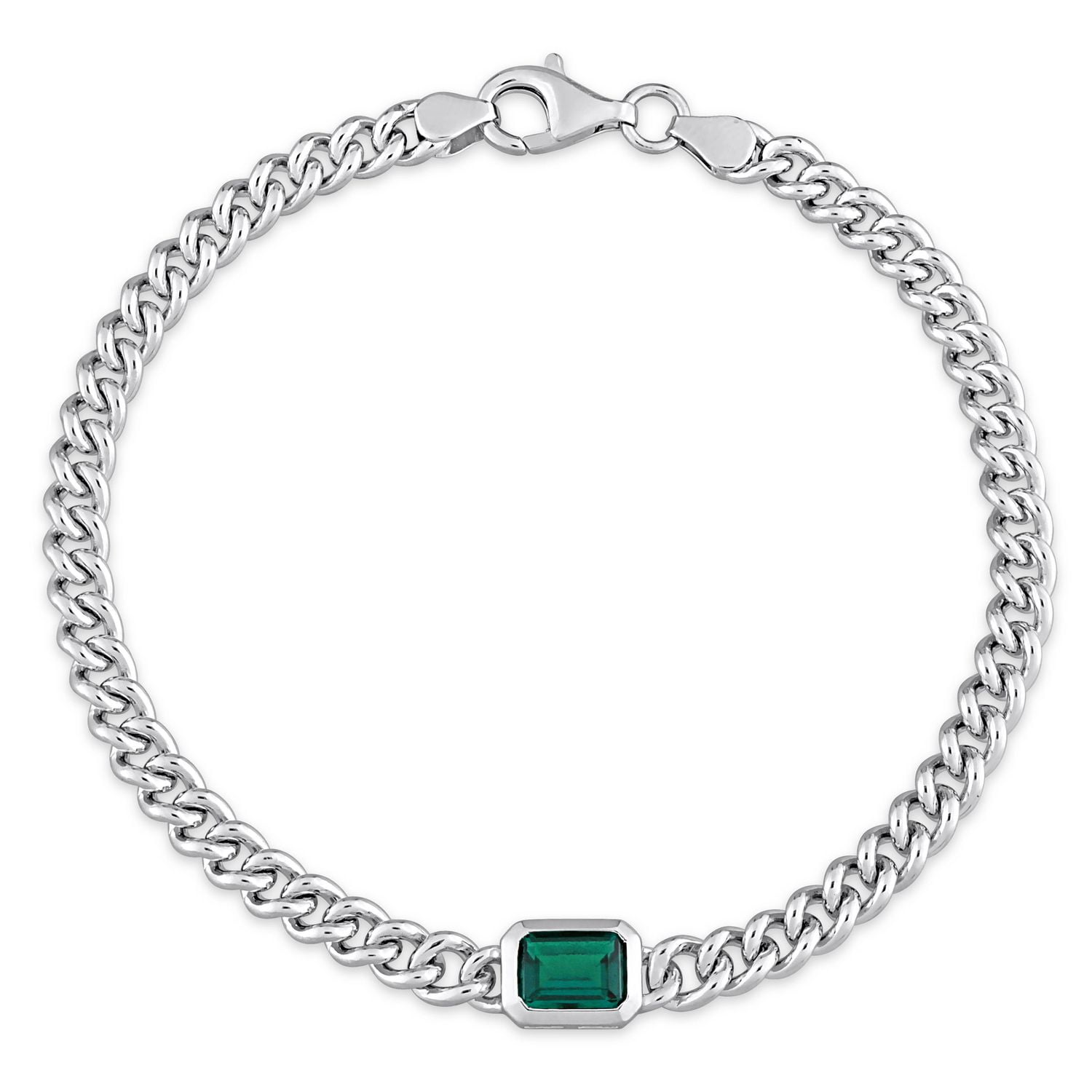 Click here for Miabella 7/8 Carat T. G.W. Created Emerald Sterlin... prices
