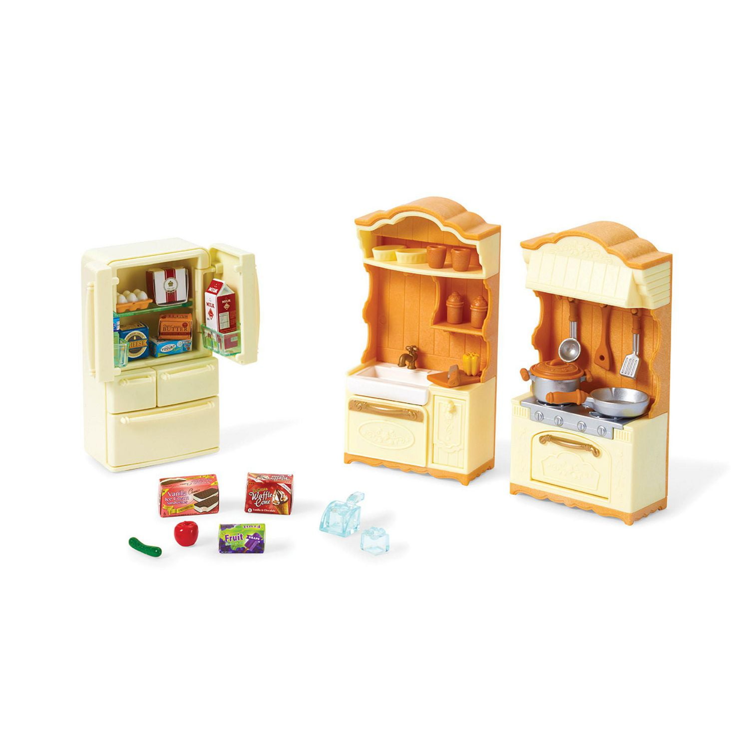 Calico Critters Kitchen Playset Dollhouse Furniture and Accessories Walmart