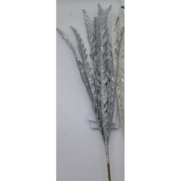 Holiday Times Silver Feather Glitter Pick - Walmart.ca