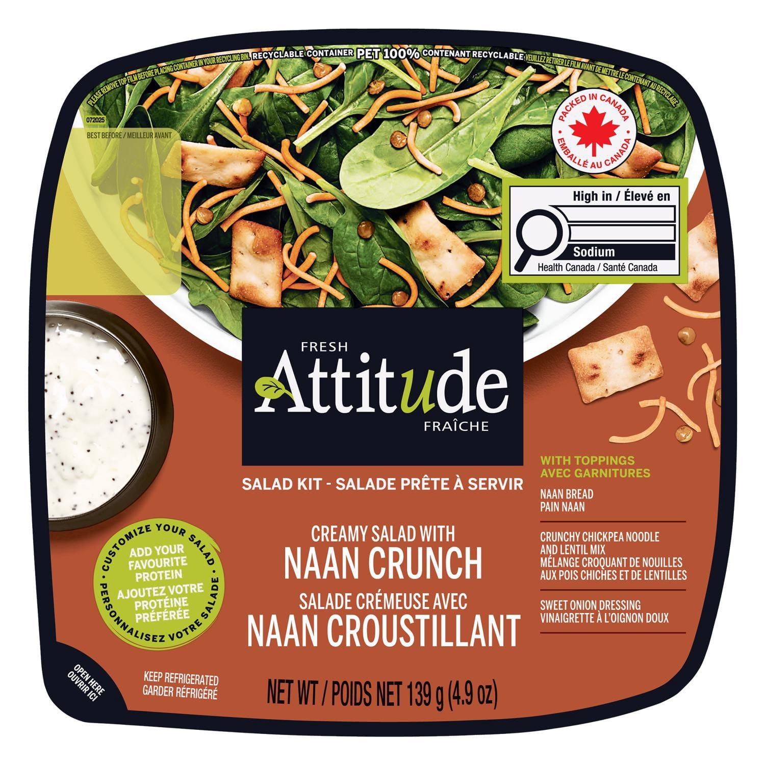 Click here for Fresh Attitude Single Salad Kit Creamy With Naan C... prices