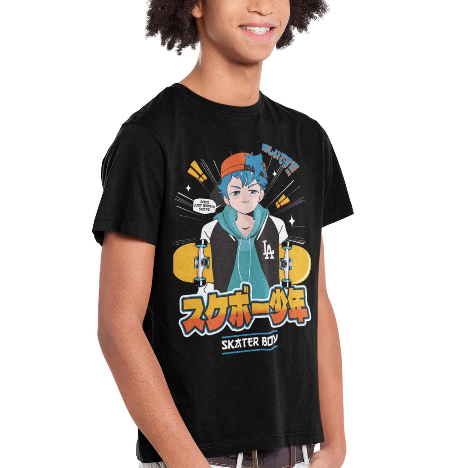 Click here for Anime Works Skater Boy Boys Basic Tee Shirt. This... prices