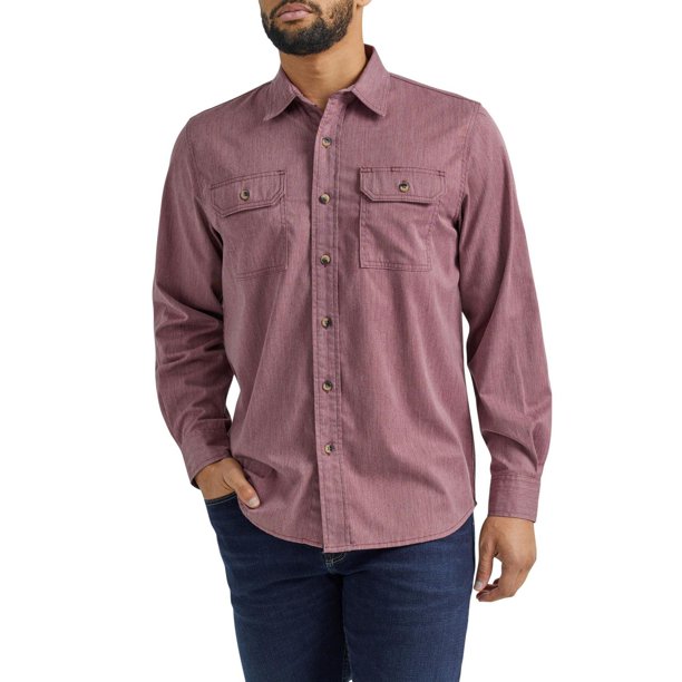 Wrangler Long Sleeve Twill Shirt - Walmart.ca