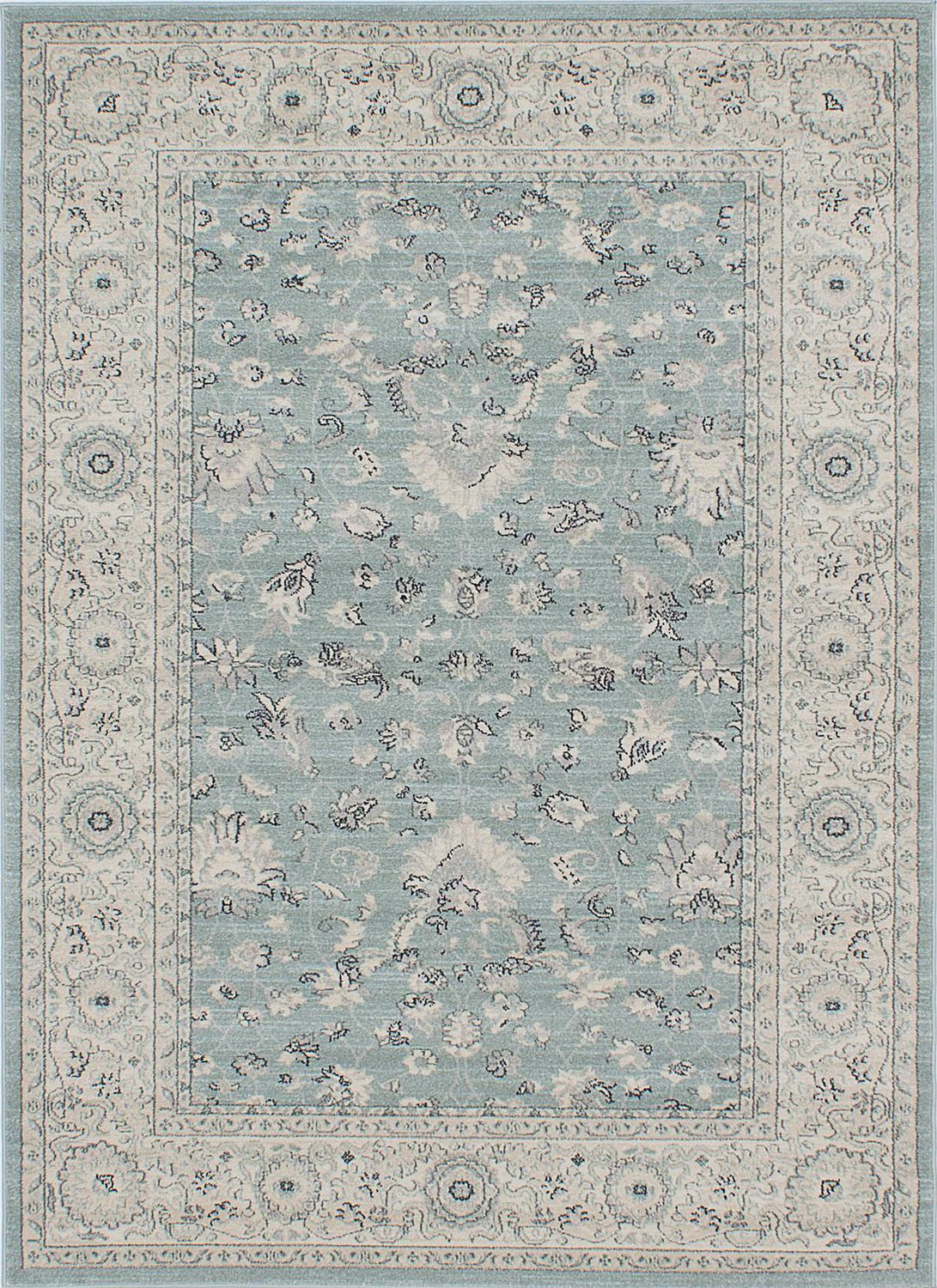 EcarpetGallery Ziegler Light Turquoise Polypropylene Rug | Walmart Canada
