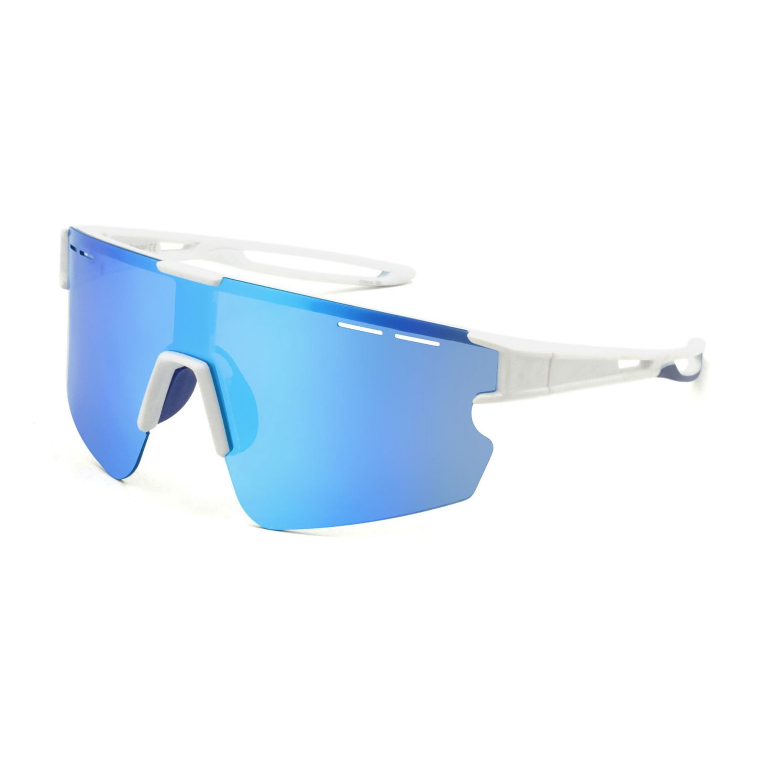 Click here for Athletic Works White And Blue Shield Sunglasses On... prices