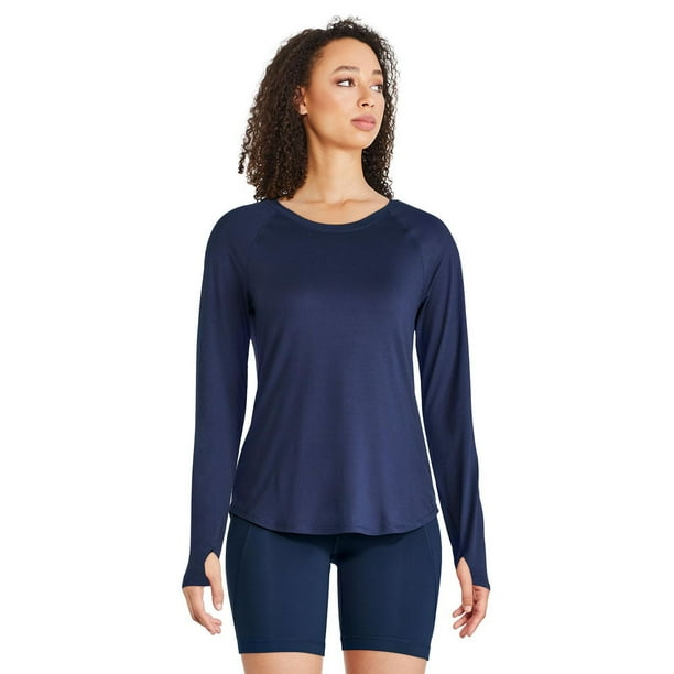 Athletic Works Women's Long Sleeve Crew Neckline Tee - Walmart.ca