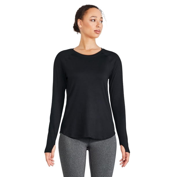 Athletic Works Women's Long Sleeve Crew Neckline Tee - Walmart.ca