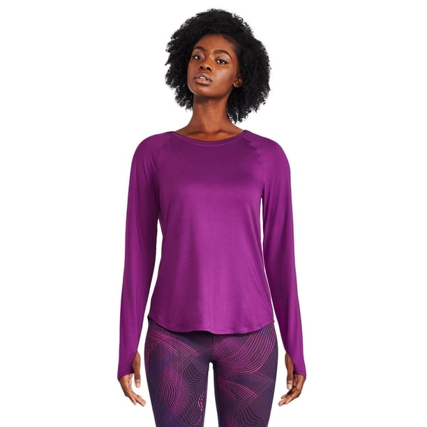 Athletic Works Women's Long Sleeve Crew Neckline Tee - Walmart.ca