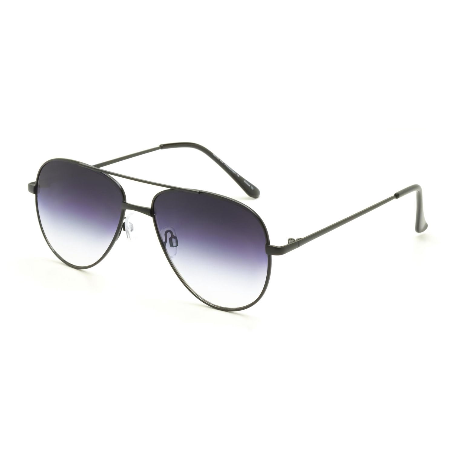 Click here for No Boundaries Black Aviator Sunglasses One Size prices