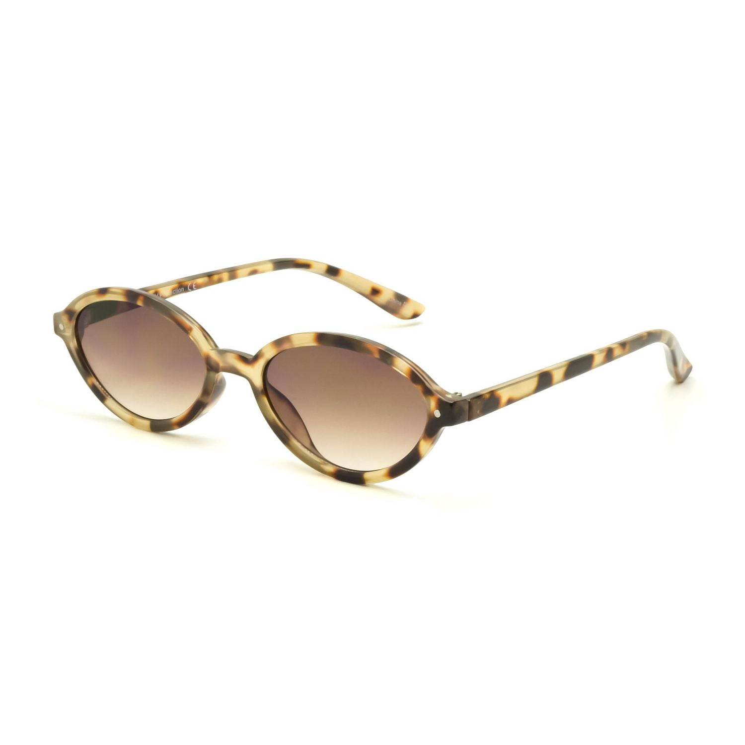 Click here for No Boundaries Tortoise Oval Sunglasses One Size prices