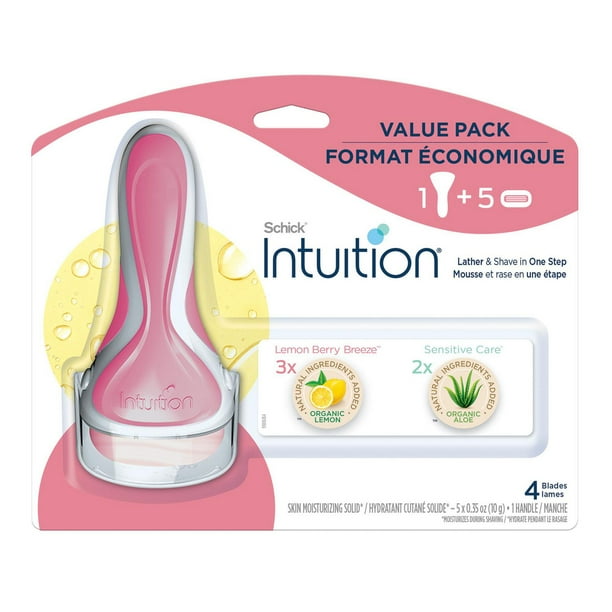 Schick Intuition Razor & Refill Value Pack, Razor & 5 Refills - Walmart.ca