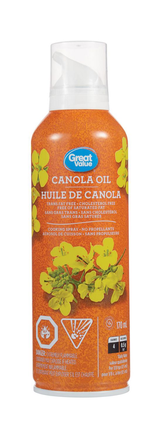 Great Value Canola Oil Cooking Spray | Walmart Canada