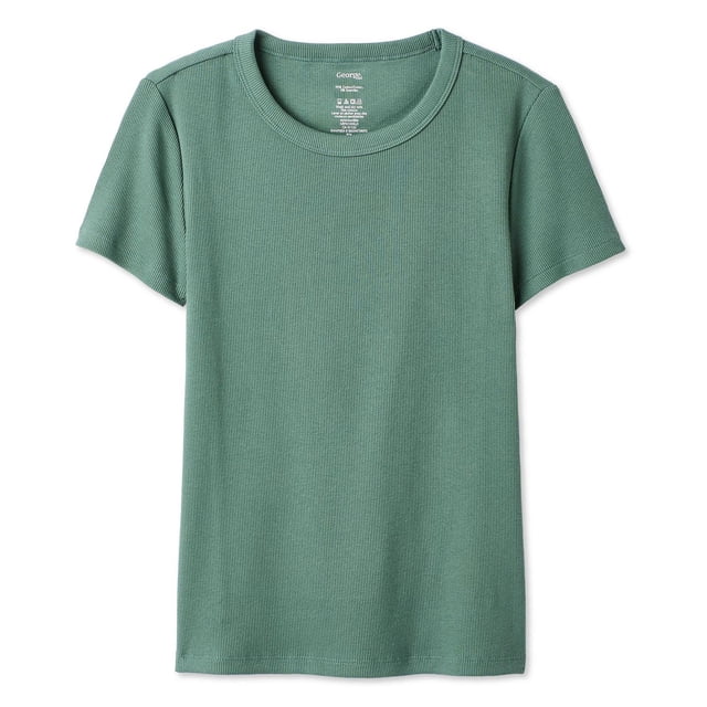 George Women's Rib Crew-Neck T-Shirt - Walmart.ca
