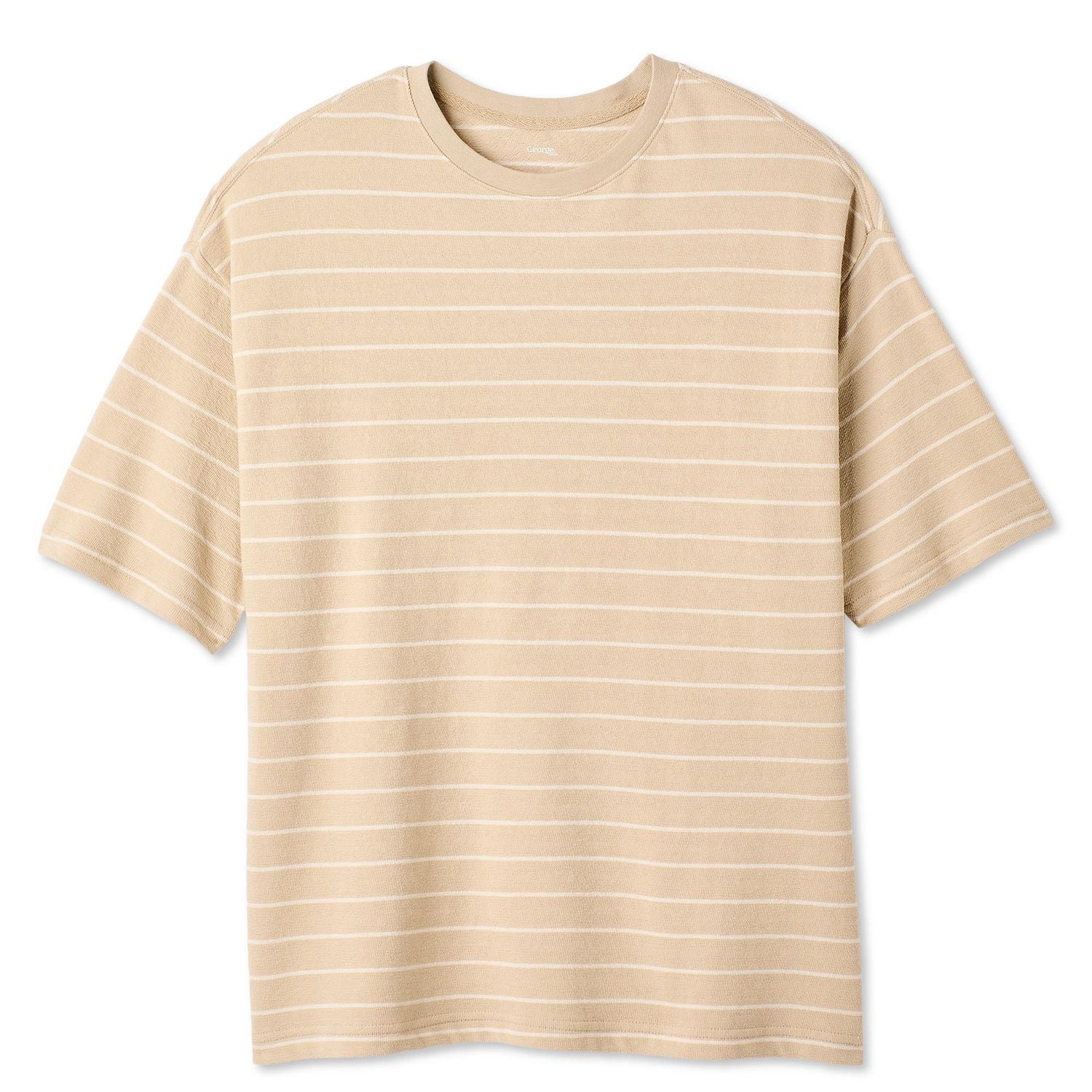Click here for George Mens Striped Loose Fit T-Shirt M prices