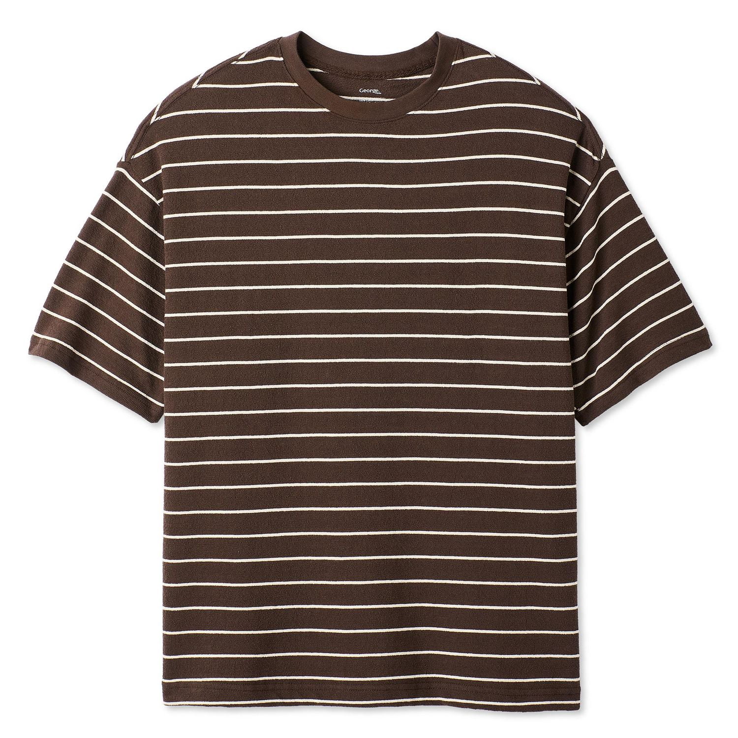 Click here for George Mens Striped Loose Fit T-Shirt Xl prices
