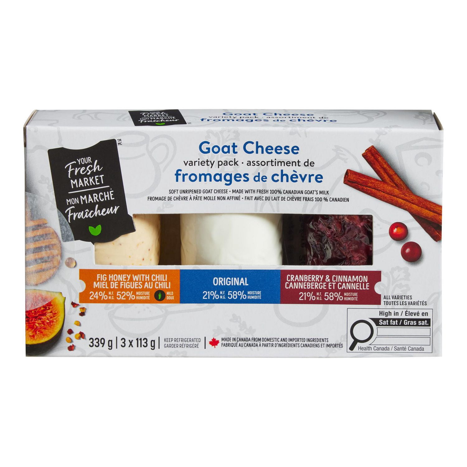 Click here for Your Fresh Market Goat Cheese Variety Pack prices