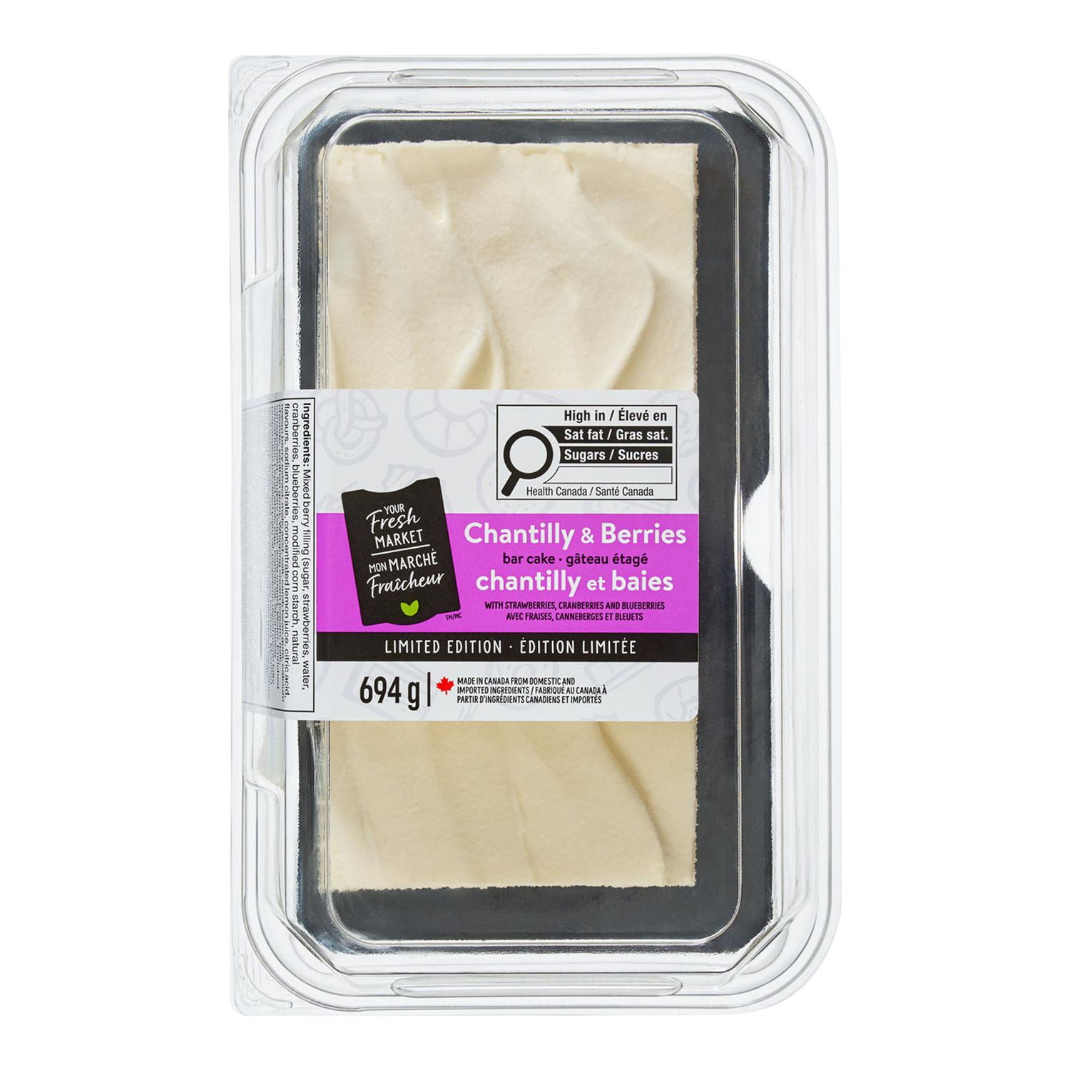 Click here for Your Fresh Market Chantilly & Berries Bar Cake prices