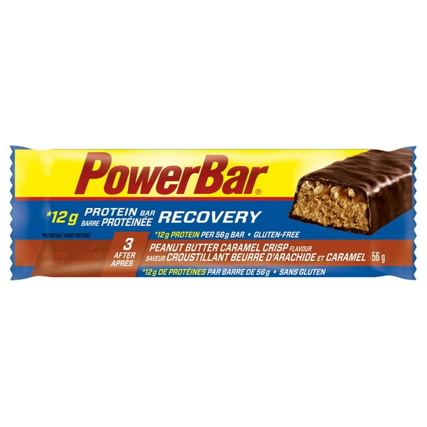 PowerBar® Recovery Peanut Butter Caramel Crisp Protein Gluten Free bar ...