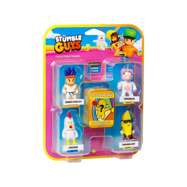 Stumble Guys Collectible Figures 5-pack Blister - 1 Rare Hidden ...