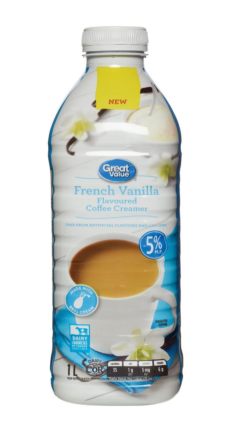 Vanille française Crème à café aromatisée Great Value | Walmart Canada