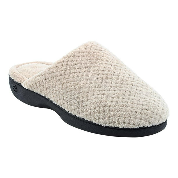 ISOsp by isotoner Women's Bella Popcorn Microterry Slide Slippers ...