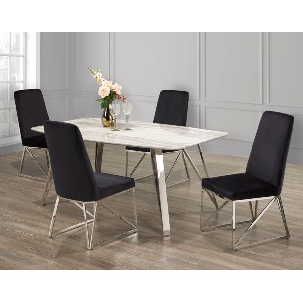 Felix 5-Piece Dining Set, Black - Walmart.ca