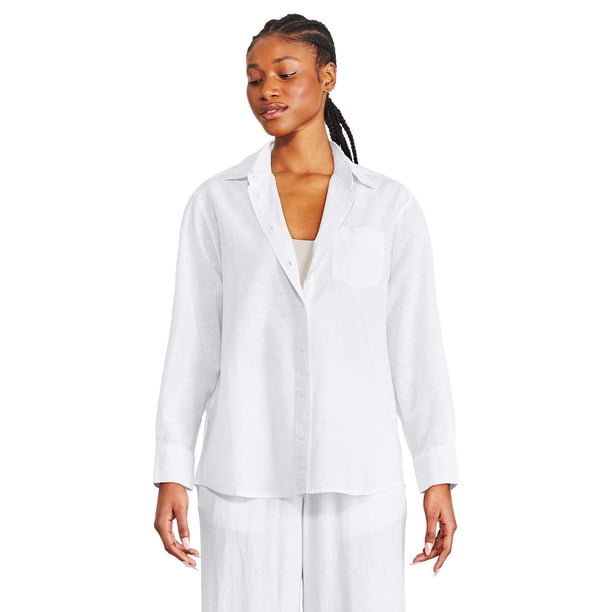 Chemise en lin George pour femmes - Walmart.ca
